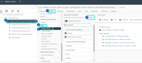 Updating the vSAN HCL database through HTML5 Client or manually ...