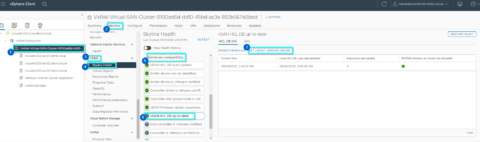 Updating the vSAN HCL database through HTML5 Client or manually ...